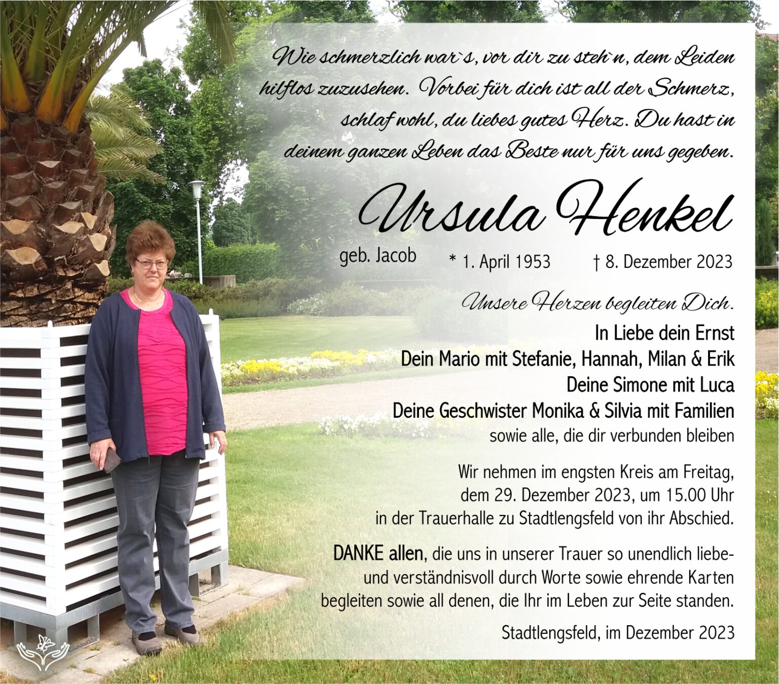 Traueranzeigen 2022 Krayenberggemeinde - Bestattungshaus Sachs